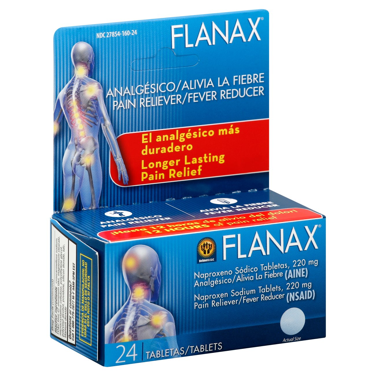 Buy Flanax naproxen sodium 220mg film-coated tablet 15's online with ...